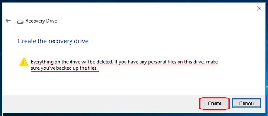 How To Create And Use System Recovery Drive In Windows 10
