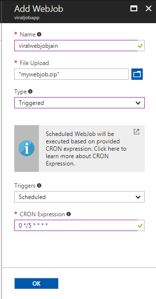 How To Create Web Job in Azure Web app