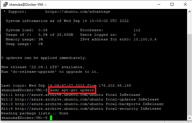 How To Deploy Docker In Ubuntu Server Using Azure Portal 0742
