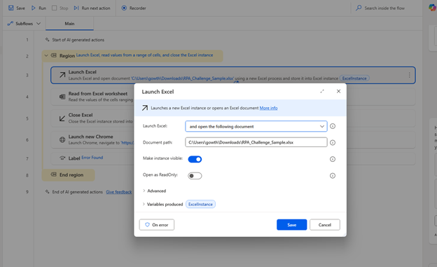 How to Do Error Handling in Power Automate Desktop Flow (PAD)
