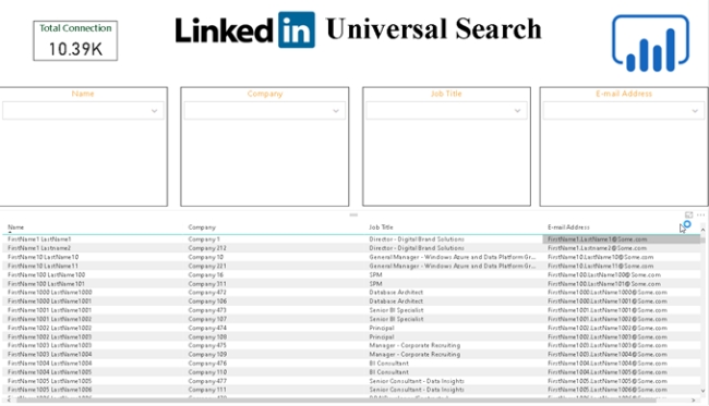 How To Do 'LinkedIn Connection Analytics' Using Power BI