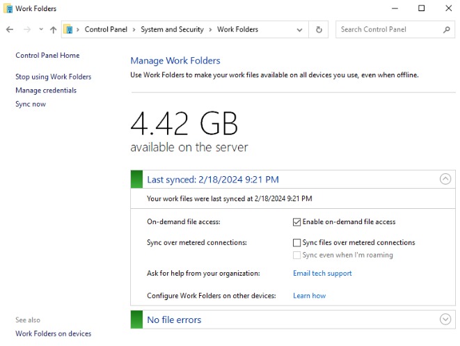 How to Do Work Folder in Windows Server?