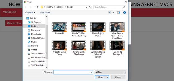 How To Dynamically Upload And Play Video File Using ASP.NET MVC 5