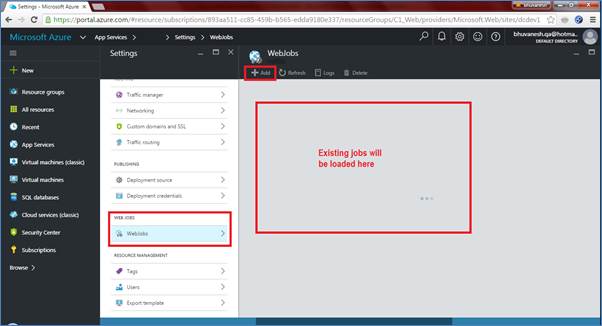 How To Execute a Scheduled Job In Azure Portal