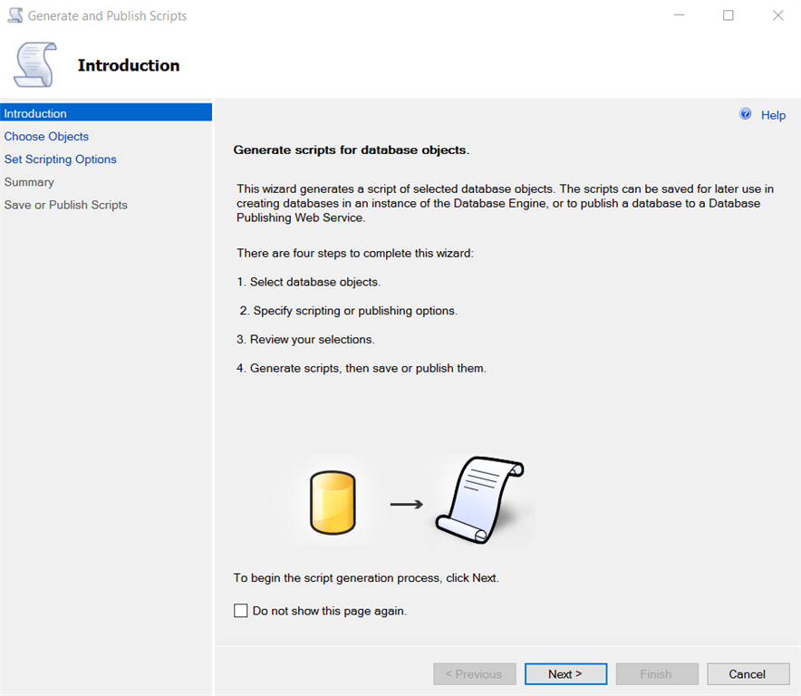 How To Generate Database Scripts In Sql Server