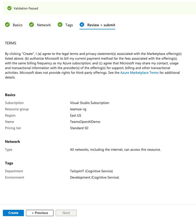 How to get Azure Open AI Keys and Endpoint