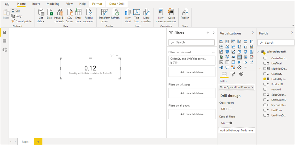 How To Get Correlation Coefficient In Power BI