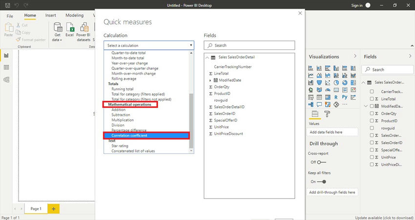 How To Get Correlation Coefficient In Power BI