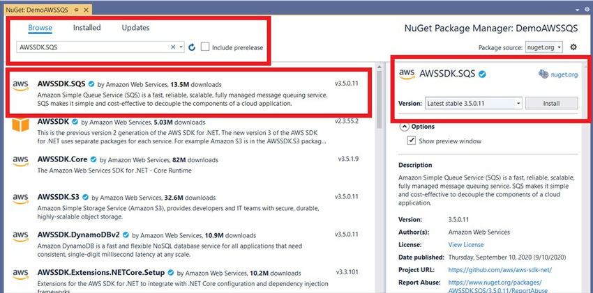 How To Implement Amazon Sqs Aws Sqs In Aspnet Core Project 2203