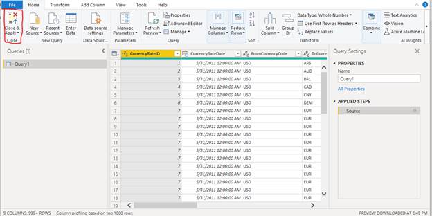 How To Import Data Directly From The SQL Query In Power BI