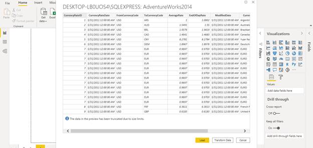 How To Import Data Directly From The SQL Query In Power BI