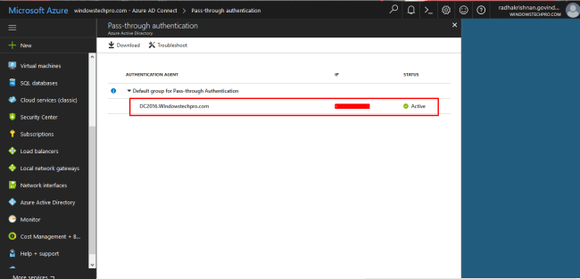 How To Install Azure Active Directory Pass-Through Authentication (PTA)