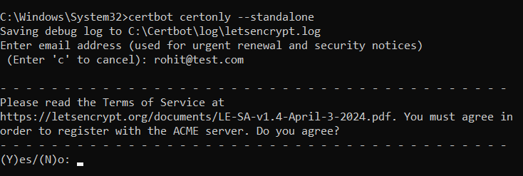 How to install Let's Encrypt Certificate on IIS?