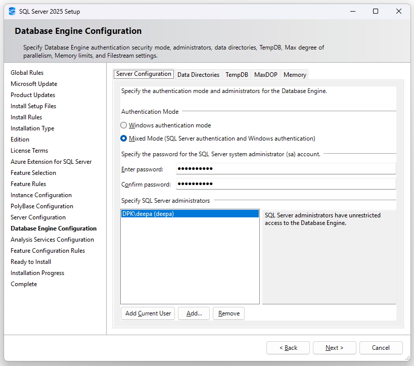 How to Install and Configure SQL Server 2025 in Windows