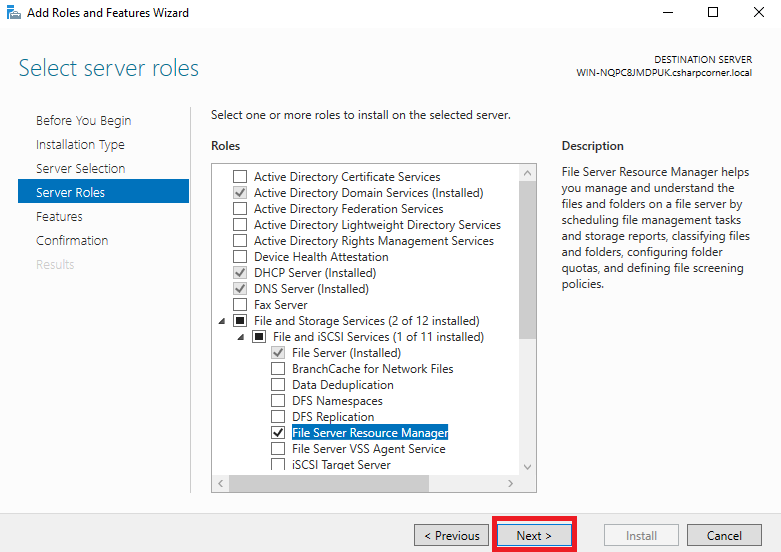 How to Install the File Server Resource Manager (FSRM)
