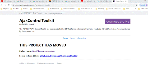 How To Install The Latest Version Of AjaxControlToolkit For Visual Studio