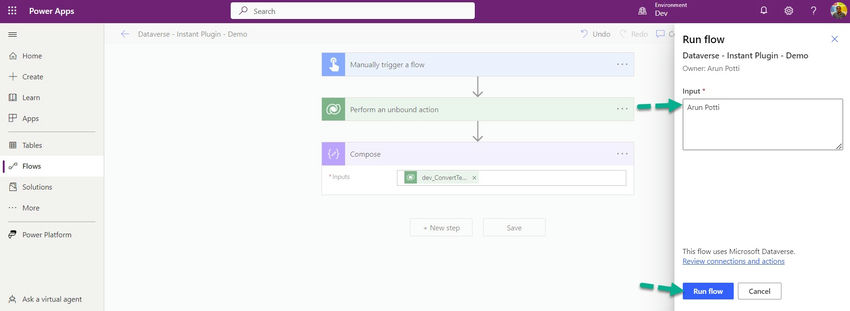 How to Integrate Instant Plugins in the Power Automate Flow?