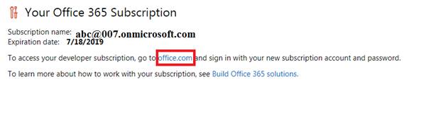 How To Join The Office 365 Developer Program