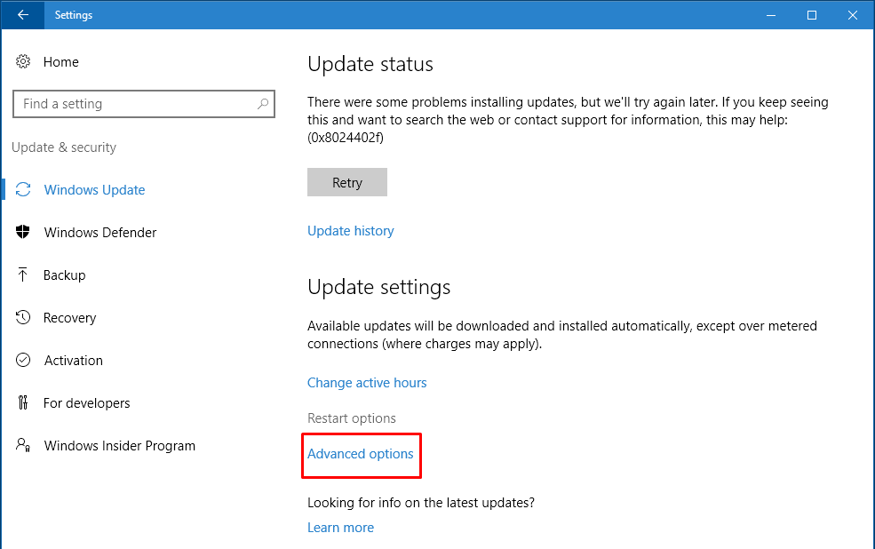 How To Manage Windows Update In Windows 10