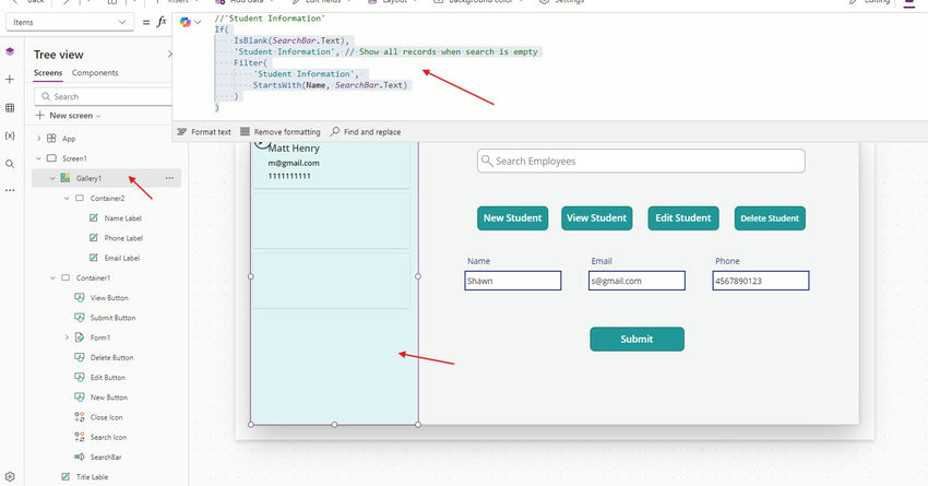 How to perform CRUD Operations in Power Apps