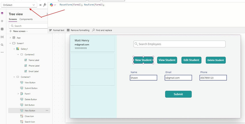 How to perform CRUD Operations in Power Apps