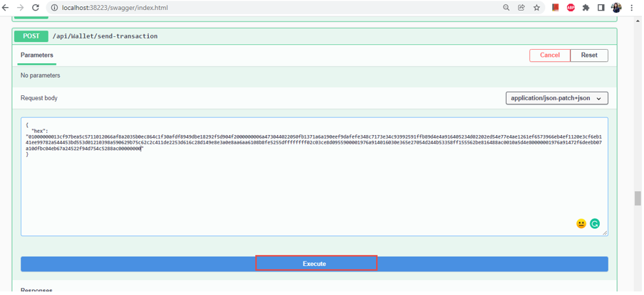 How To Perform Transaction Using Swagger API On Stratis Blockchain
