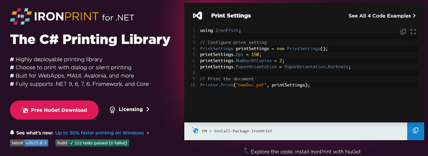 How to Print PDF files in C# (Developer Tutorial)