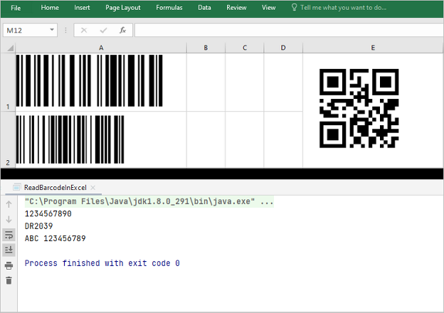 How to Read Barcode in Word, Excel, PowerPoint or PDF Documents in Java