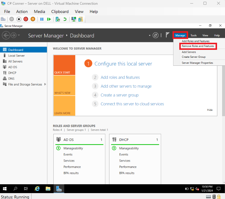 How to Remove Server Roles and Features in Server