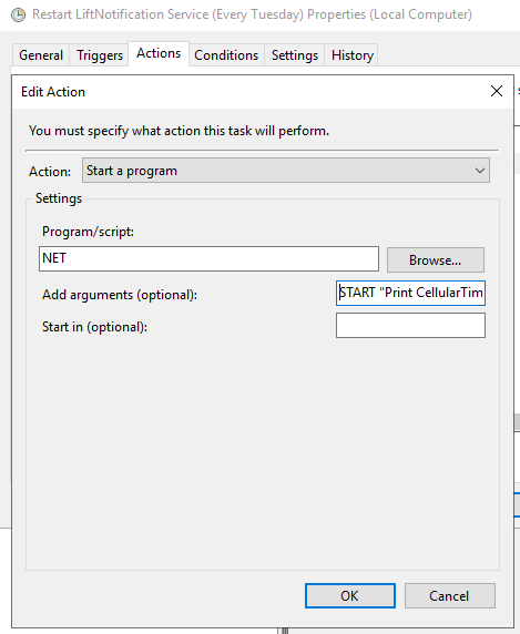 How To Restart Windows Service Using Task Scheduler