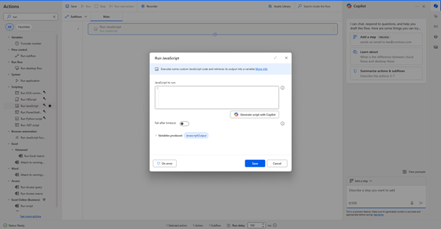 How To Run Javascript In Power Automate Desktop Using “run Javascript 9408