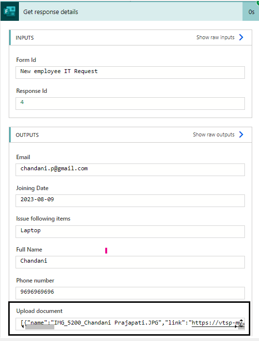 How to save Microsoft Forms Responses with Attachments to SharePoint Lists?