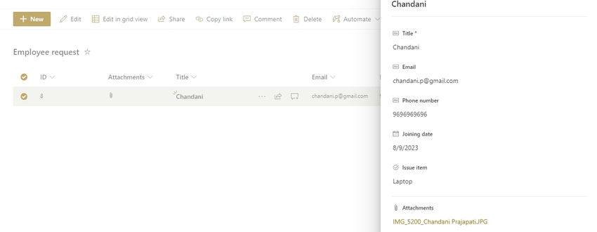 How to save Microsoft Forms Responses with Attachments to SharePoint Lists?