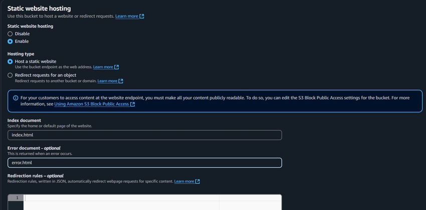 How to Set Up an S3 Bucket for Static Website Hosting in AWS