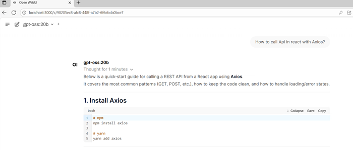 How to Setup Ollama gpt-oss with Open WebUI