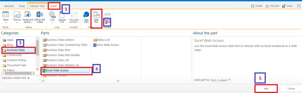 How To Show Chart From Excel Sheet To SharePoint Web Part Using Excel 