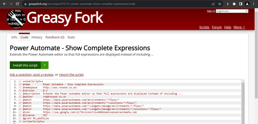 How To Show The Power Automate Complete Expressions?