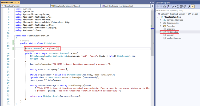 How To Upload Files Into Azure Blob Storage Using Azure Functions In C#
