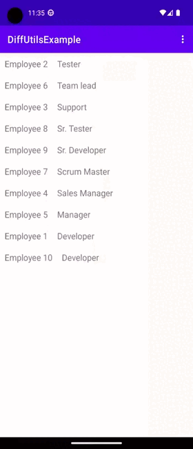 How To Use DiffUtil Class With RecyclerView In Android