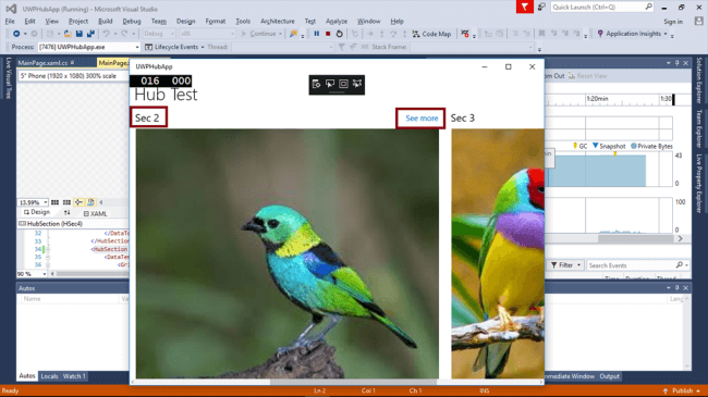 How To Use Hub Control In Universal Application Development With Xaml And C
