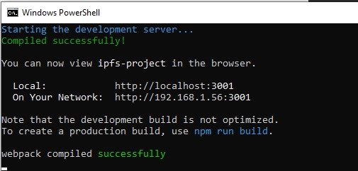 How to use InterPlanetary File System in React?