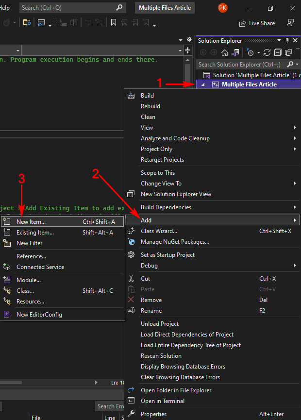 How To Use Multiple Code Files Custom Headers And Source In C