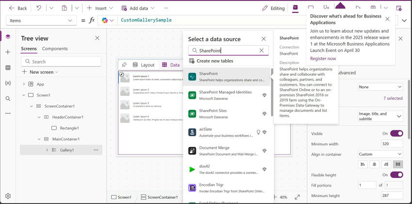 How to Use the Sort Function in Power Apps with Dynamic Column Values from a SharePoint List