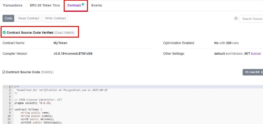 How to Verify Your Smart Contract on PolygonScan?