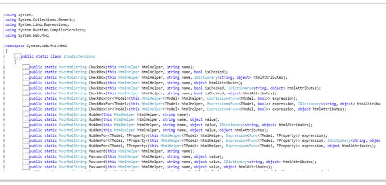 HTML Helper Methods In MVC