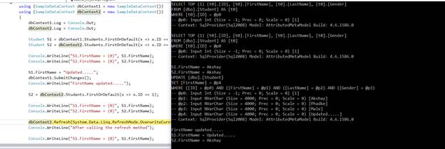 Identity Cache In LINQ To SQL