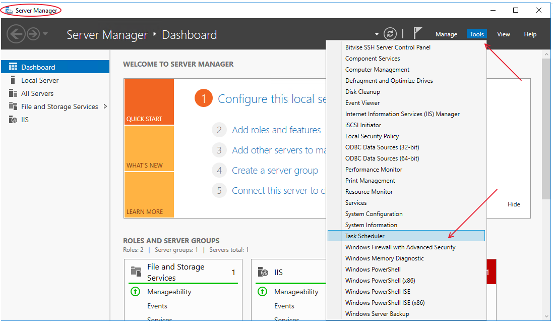 Remove IIS Log Files (2) --- Automation by Windows Task Scheduler