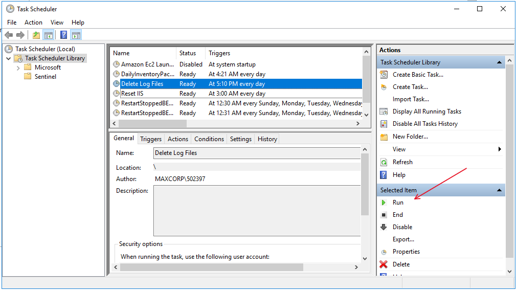 Remove Iis Log Files 2 Automation By Windows Task Scheduler