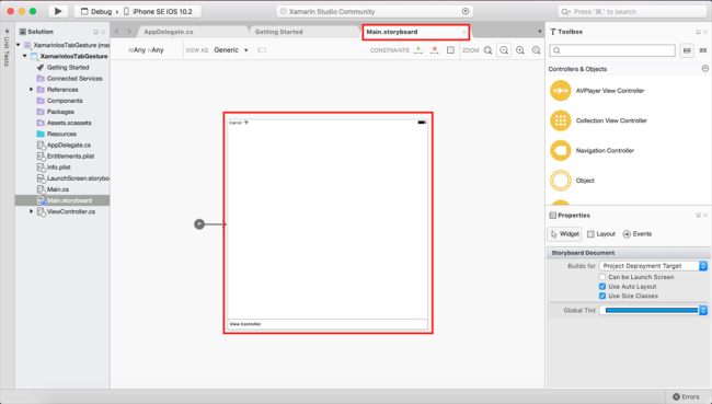 Image Tap Gesture Recognizer In Xamarin iOS
