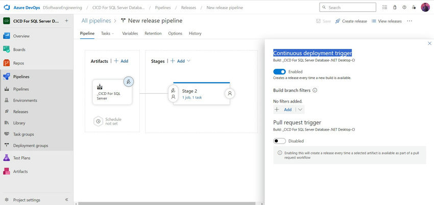 Implement CI/CD for SQL Server with Visual Studio and Azure DevOps